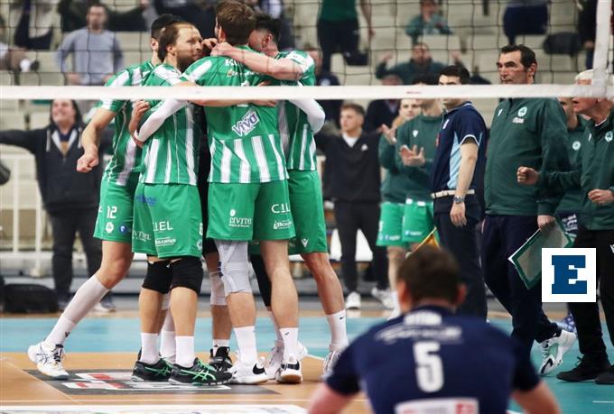 Ο Παναθηναϊκός με ανατροπή νίκησε 3-2 τον Ολυμπιακό και σήκωσε το Λιγκ ...
