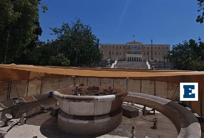 Πλατεία Συντάγματος: Γιατί είναι κλειστό το σιντριβάνι – Ο λόγος | Έθνος