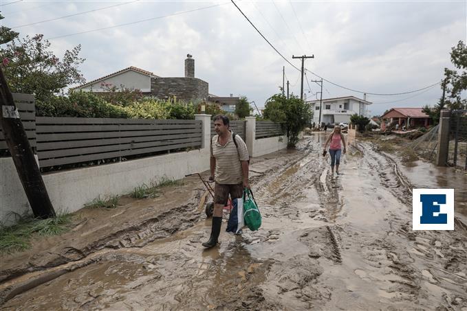 Κακοκαιρία Αθηνά – Βόρεια Εύβοια: Σάρωσαν τα πάντα οι πλημμύρες ...