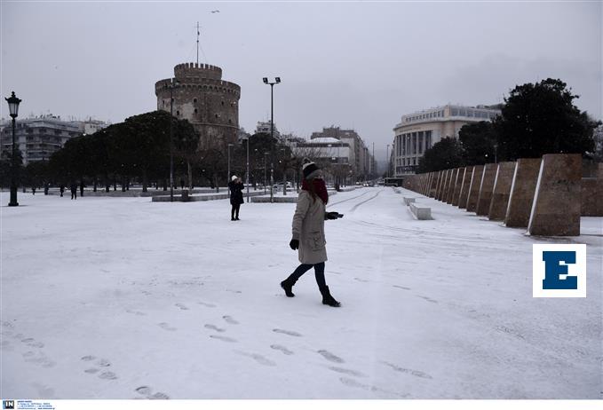 Καιρός: Χιόνια και στην παραλία της Θεσσαλονίκης - Πού χιονίζει τώρα ...