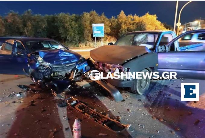 Σοβαρό τροχαίο με 2 τραυματίες στα Χανιά: Αυτοκίνητα συγκρούστηκαν με ...