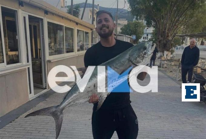 Ερασιτέχνης ψαράς στην Εύβοια έπιασε ψάρι... 14 κιλών! | Έθνος