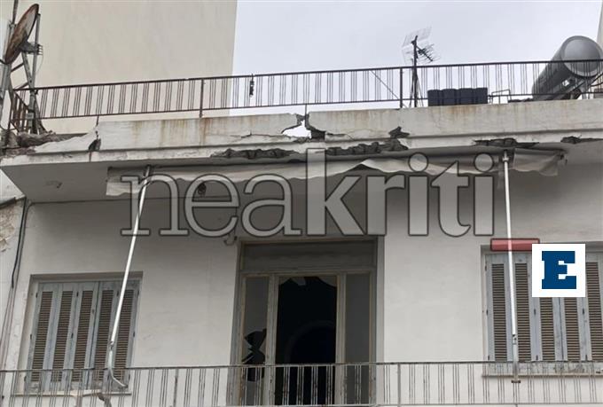 Τρόμος στο Ηράκλειο Κρήτης - Κατέρρευσε μπαλκόνι β'ορόφου | Έθνος