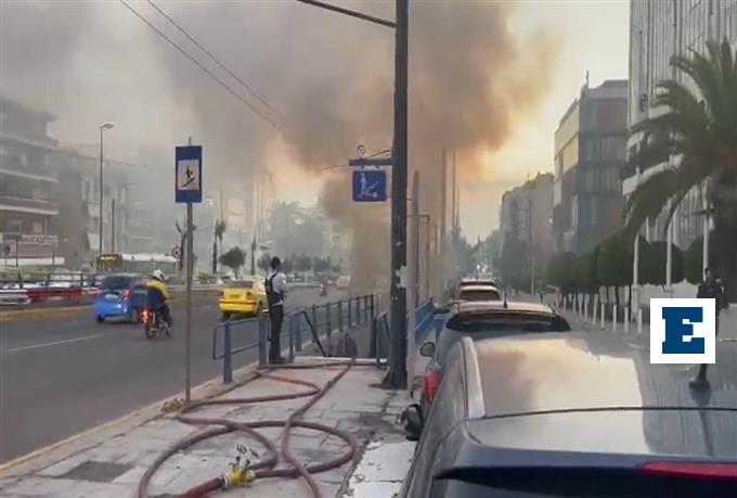 Φωτιά τώρα στη Λεωφόρο Συγγρού - Κινητοποίηση της Πυροσβεστικής | Έθνος