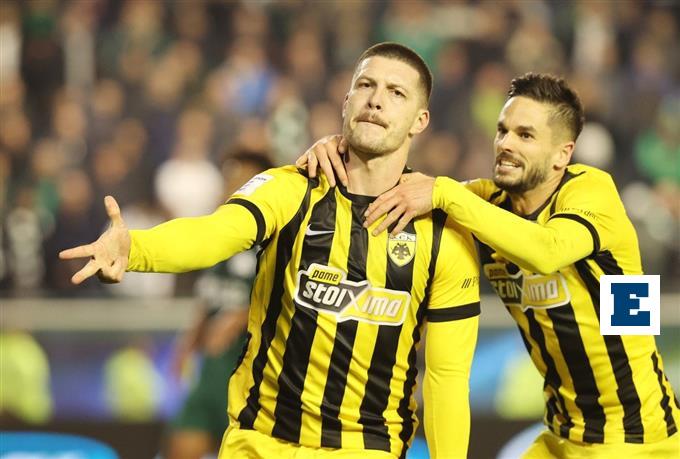 Παναθηναϊκός - ΑΕΚ 2-3: Με χατ-τρικ του Γιόβιτς η Ένωση τιμώρησε τα ...