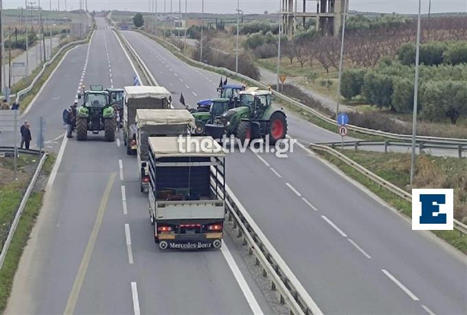 Μπλόκα αγροτών: Κλειστή η Ε.Ο. Θεσσαλονίκης-Μουδανίων έως τις 20:00 | Έθνος